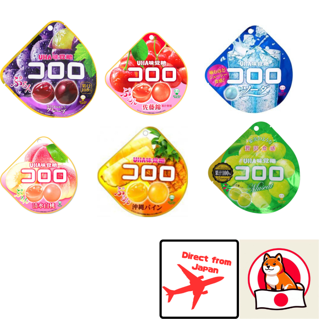 UHA KORORO Fruit Gummy Candy 52g | Shopee Singapore