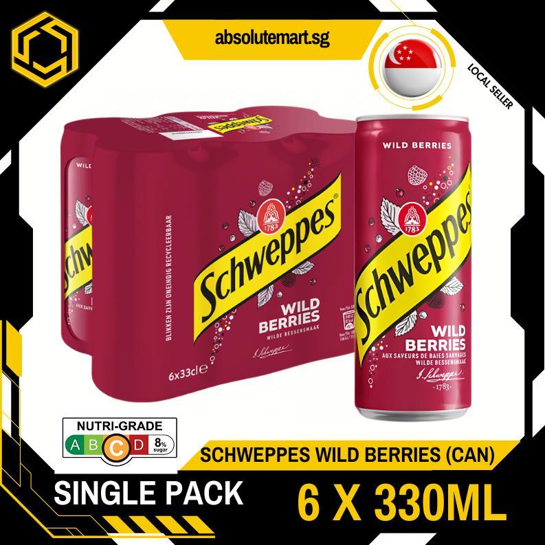[SINGLE PACK] SCHWEPPES Wild Berries 330ML X 6 (CAN) | Shopee Singapore