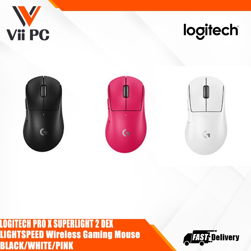 LOGITECH PRO X SUPERLIGHT 2 DEX LIGHTSPEED Wireless Gaming Mouse BLACK ...
