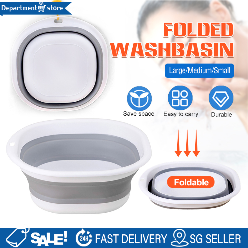 [SG Seller] Collapsible Basin / Foldable Wash Basin/Square Folding ...