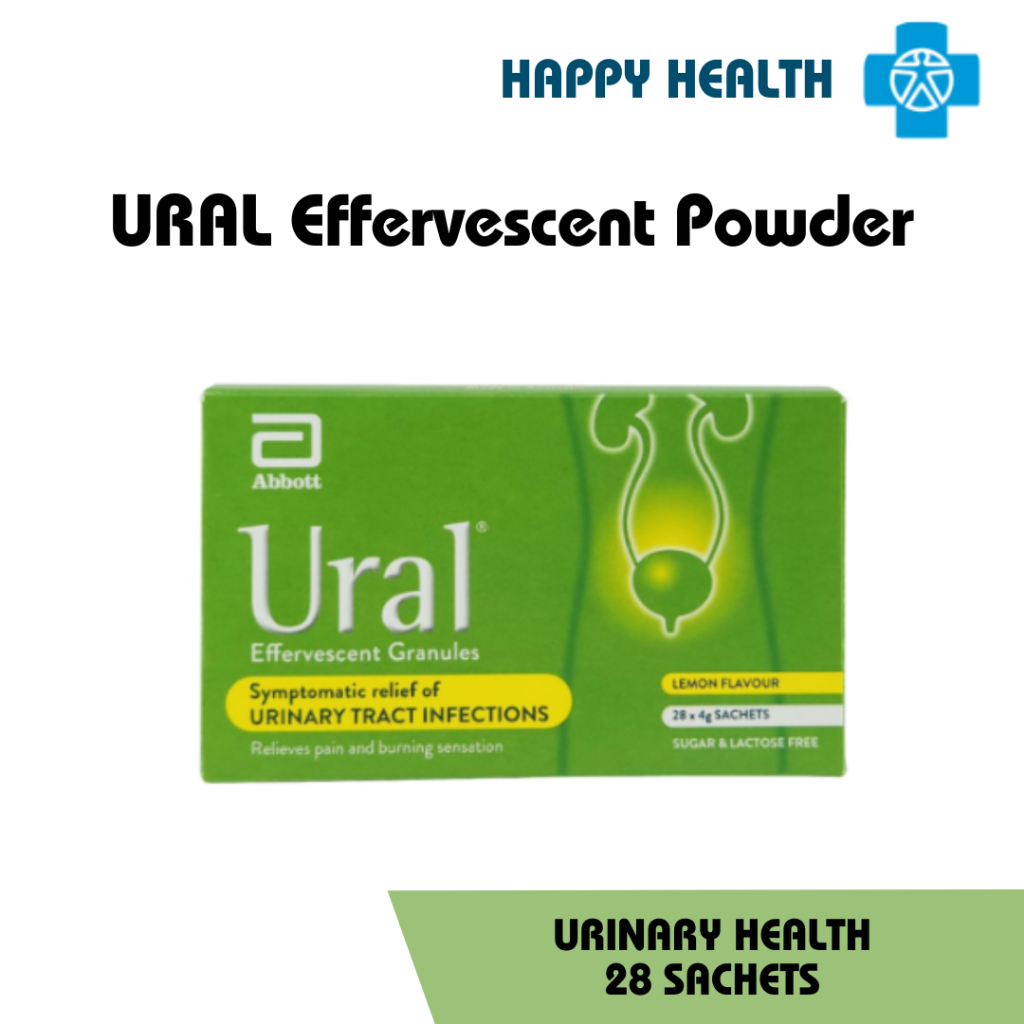 Ural Effervescent Powders 28 sachets - relief from UTI symptoms (Exp ...