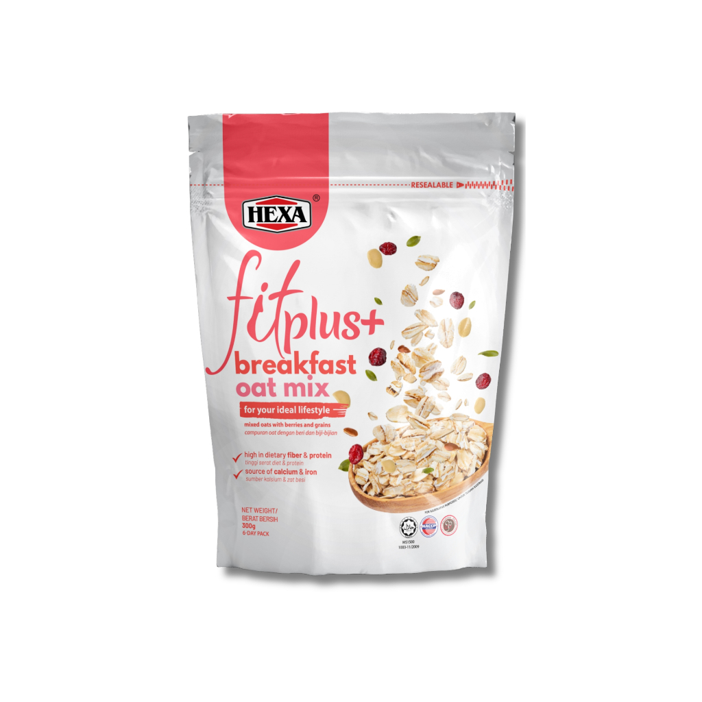 HEXA HALAL Fitplus Breakfast Oat Mix 300g | Shopee Singapore