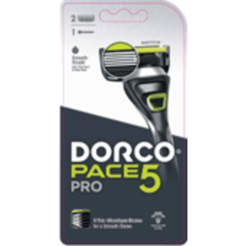 Dorco Pace 5 Pro Razor (1 Handle + 2 Refills) | Shopee Singapore