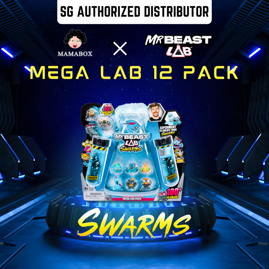 MrBeast Lab Swarms Mega Lab 12 Pack | Chaos Chomper, Vipermite, Tuff Top, Hard Boiled | Random ...