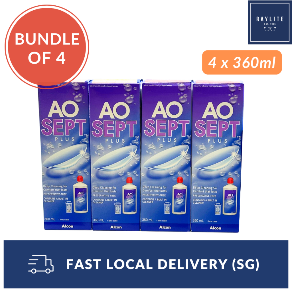 [Bundle] Alcon AOSEPT Plus Solution (Includes 4 x 360ml) - Expiry 2027/02 | Shopee Singapore