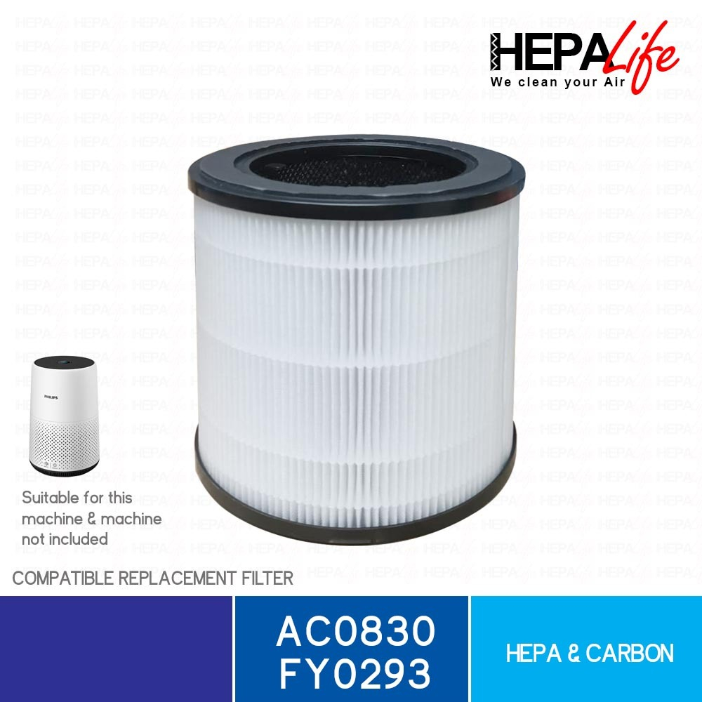 AC0830 FY0293 Compatible Philips Hepa Filter - Hepalife | Shopee Singapore