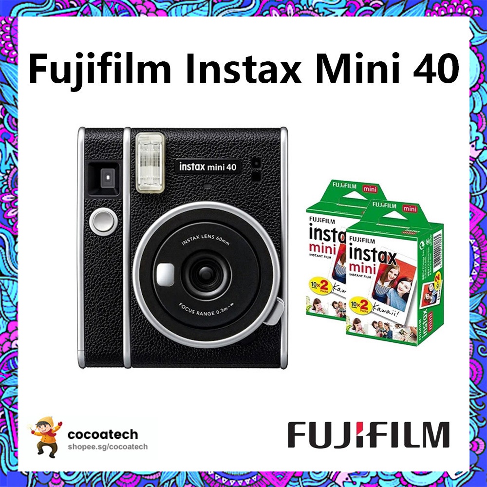 [In Stock] Fujifilm Instax Mini 40 Instant Camera Retro Fujifilm Instax ...