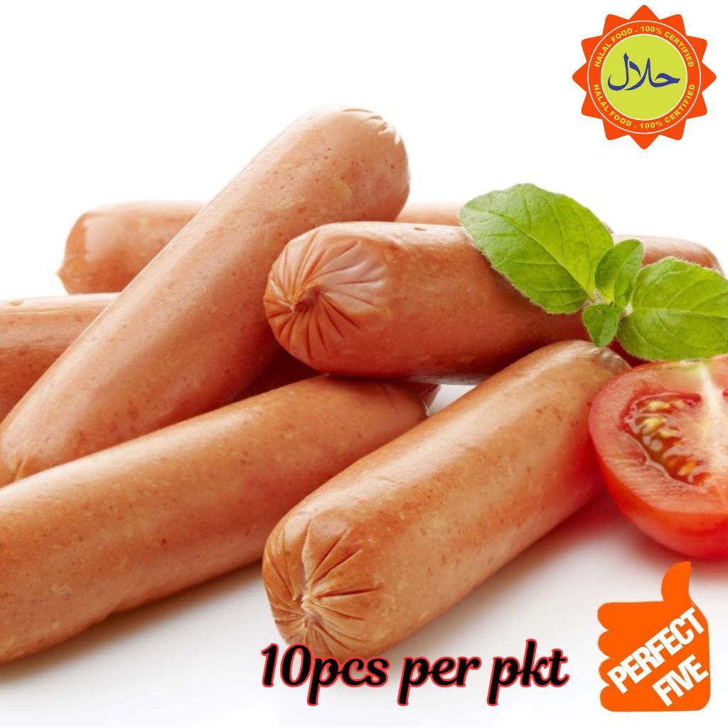 Perfect Five Chicken Hotdog 五佳 鸡香肠 (340g)(Halal) Min 3 Pkt Frozen ...