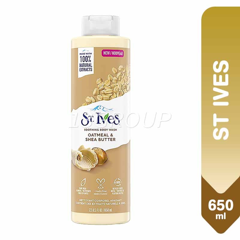 St Ives Soothing Oatmeal Body Wash / Shower Gel, 650ml | Shopee Singapore