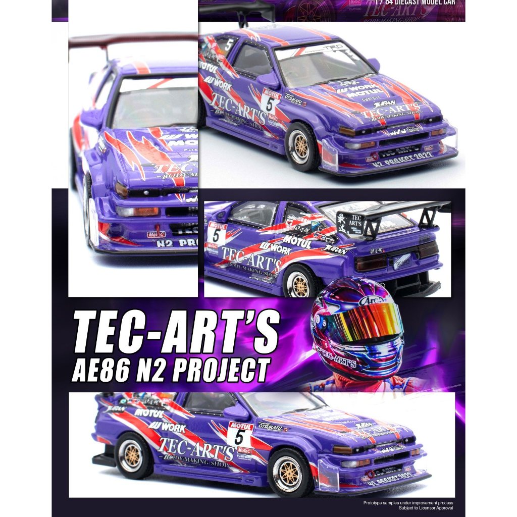 [READY-STOCKS] Inno64 Toyota Sprinter Trueno AE86 N2 Project by Tec-Art ...