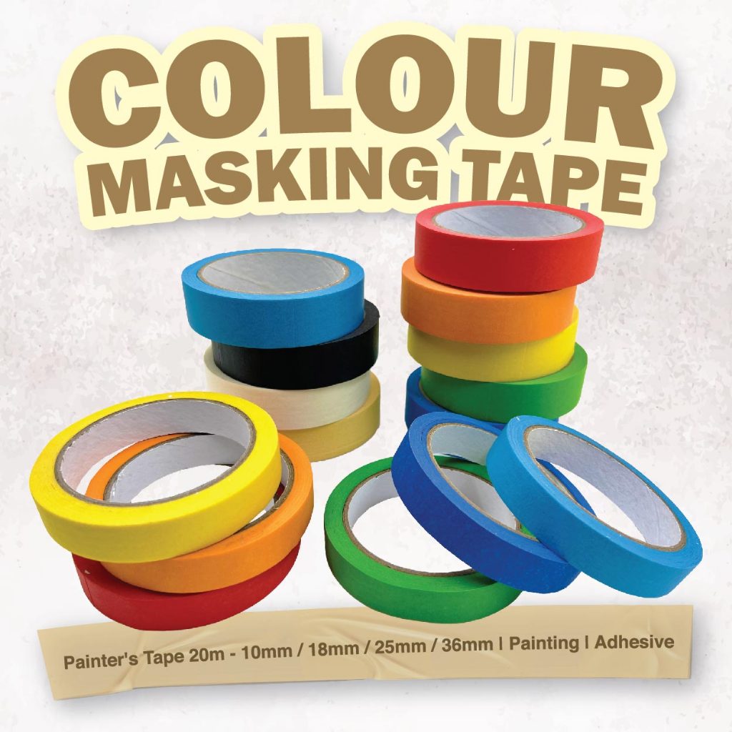 🇸🇬📦🚚 Colour Masking Tape | Wall Tape | Painters Tape Craft Tape ...