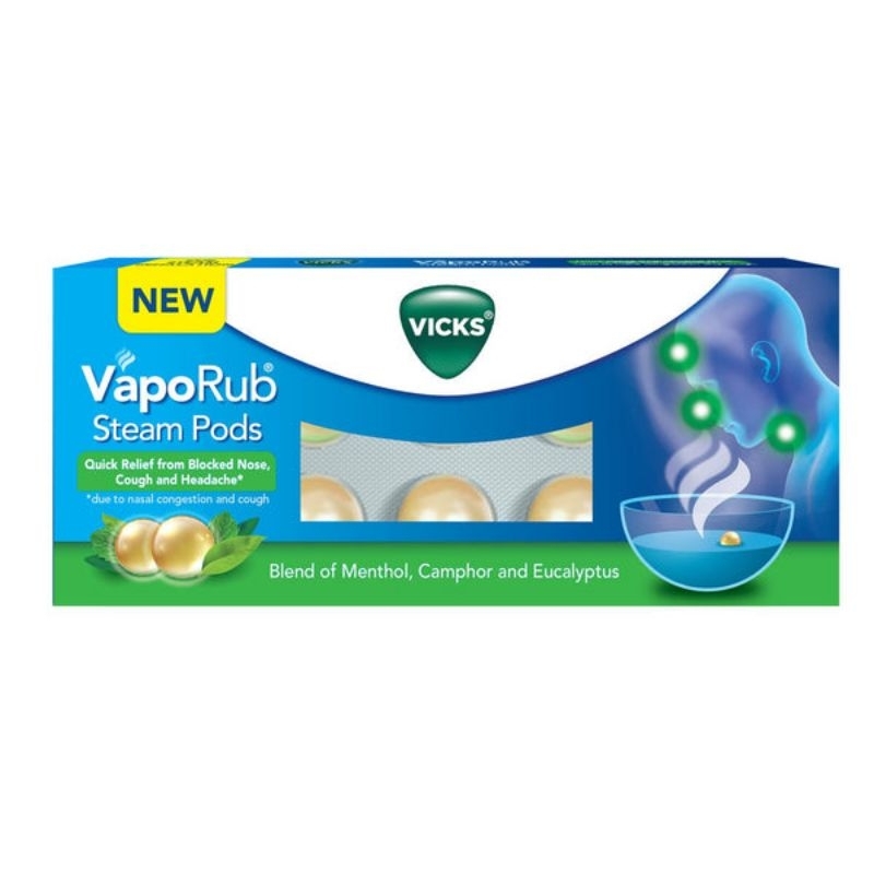 Vicks Vaporub Steampods For Steam Inhalation Quick Relief nasal ...
