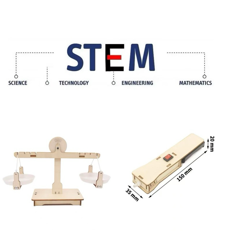 [SG Stock] Science Toys DIY STEM Kit Balance Scales Wooden Craft Kids ...