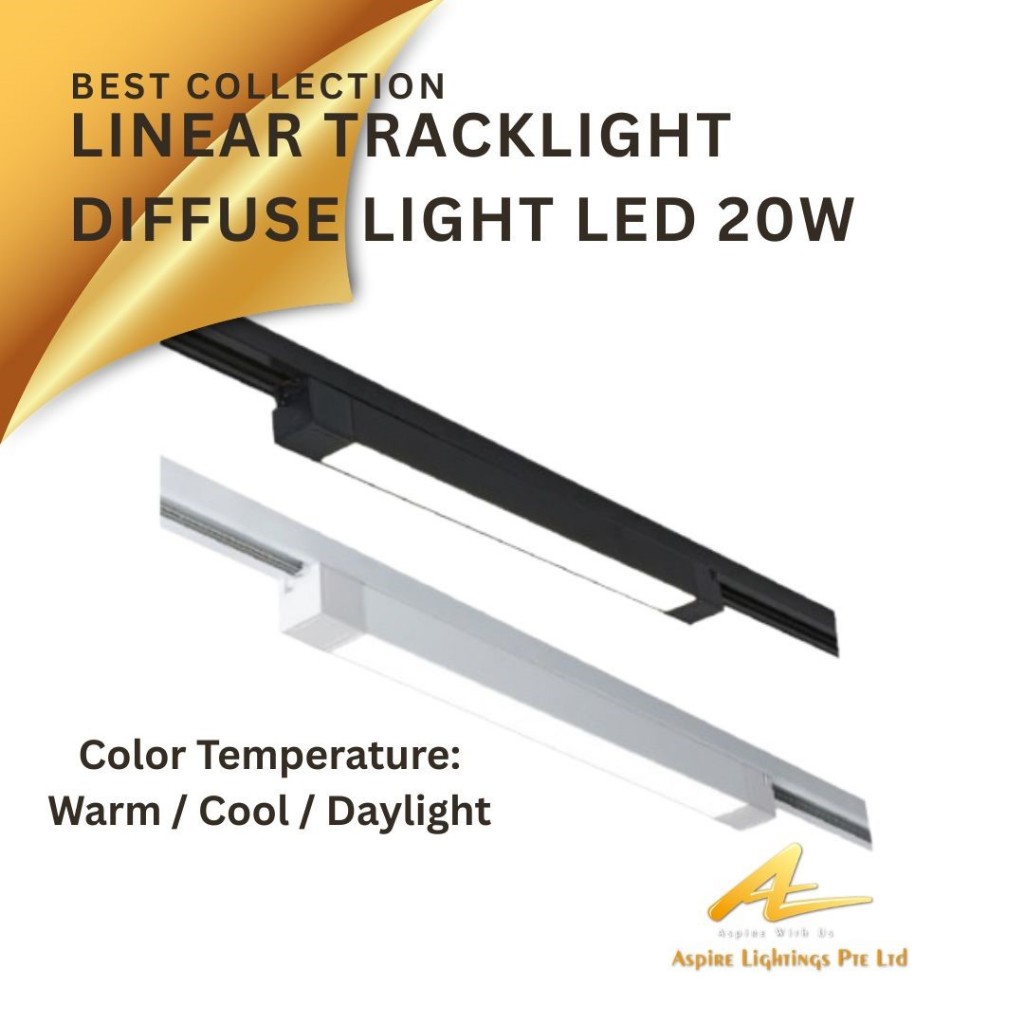 Track Light Linear LED Tracklight Rectangle Long Track lighting Diffuse ...