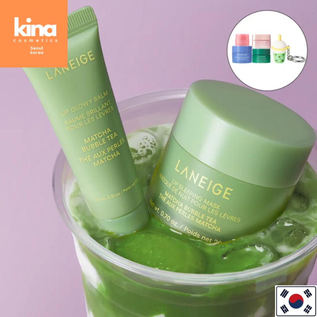 [Bubble Tea Collection/Duo] Laneige Lip Glow Balm + Lip Sleeping Mask ...