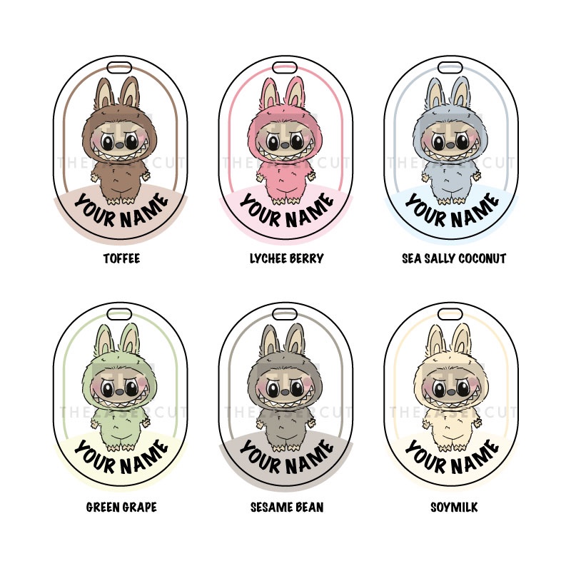 Labubu Luggage Tag The Monster Custom Personalise Name UV Print Luggage ...