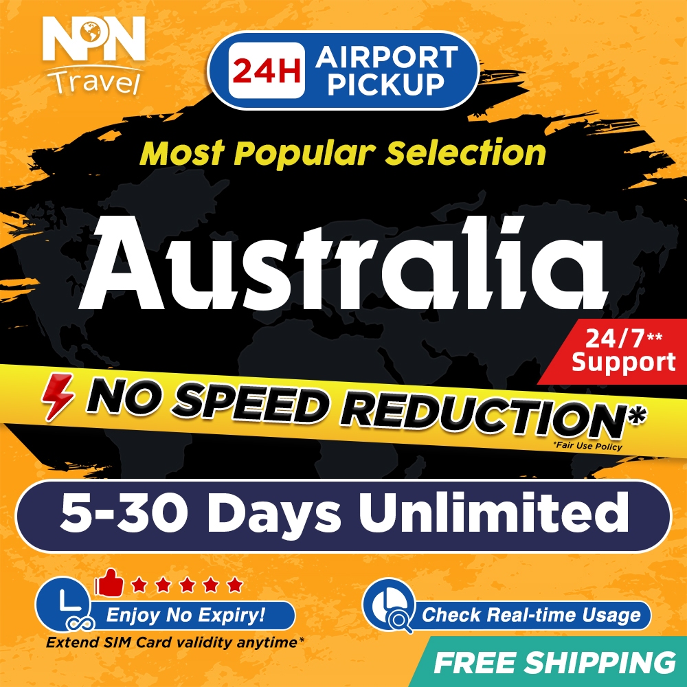Australia SIM Card Ultra 5-30Days Daily 1-3GB Unlimited Data | Instant ...