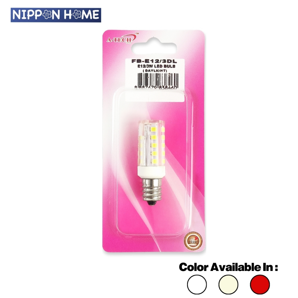 [ Electrical ] A-Tech E12 3 WATT LED Bulbs 3 Color Available | Shopee ...