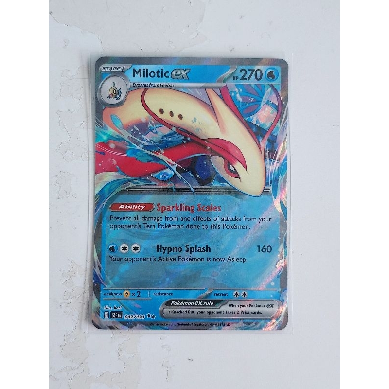 Pokemon milotic ex surging sparks card | Shopee Singapore