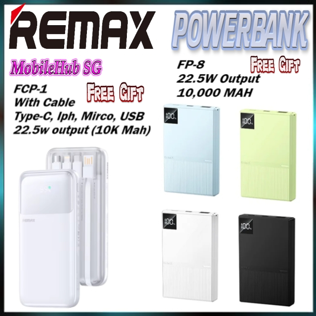 REMAX Powerbank FP-8 | FCP -1 With Cable | Shopee Singapore