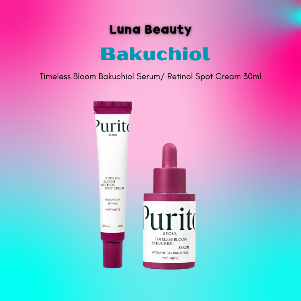 [Purito Seoul] Timeless Bloom Bakuchiol Serum/ Retinol Spot Cream 30ml | Shopee Singapore