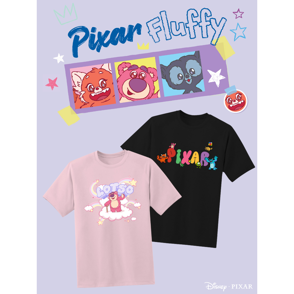 [NEW IN] Pixar Fluffy Collection - Adult T-shirts | Shopee Singapore