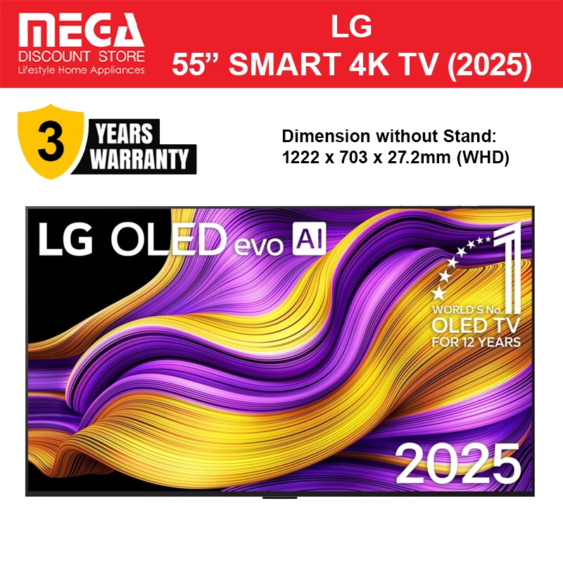 LG OLED55G5PSA 55" OLED EVO G5 4K SMART TV | Free Wall Mount | Shopee ...