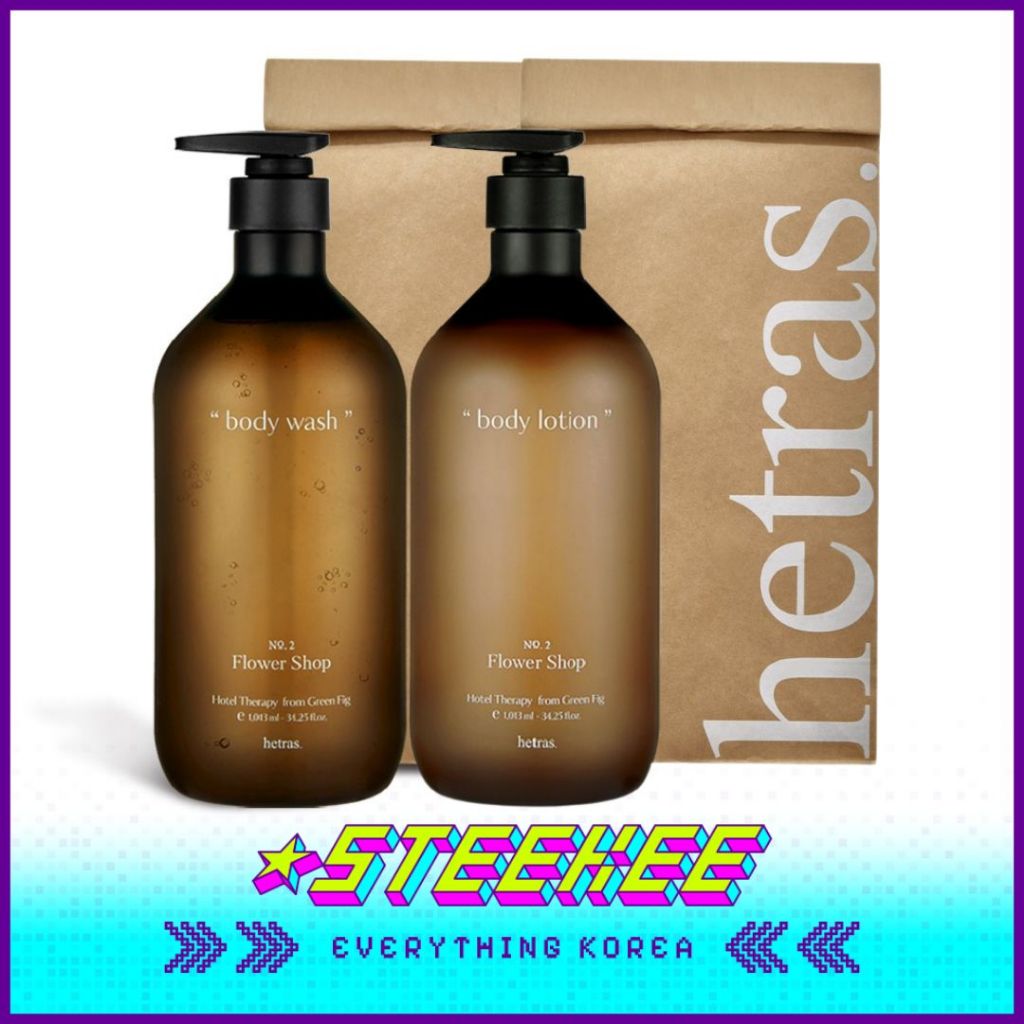 Hetras Premium Hotel Therapy Body Wash Body Lotion 1013 ml by Steekee Korea | Shopee Singapore