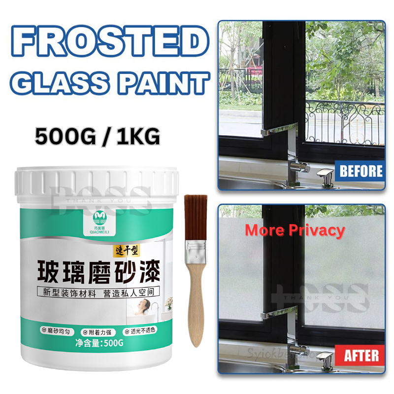 Frosted Glass Paint Privacy Paint Cat Window Paint 500g / 1kg | Shopee ...