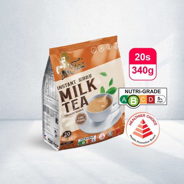 Mr Tea Instant Milk Tea Less Sugar 20s x 2pkts | Shopee Singapore