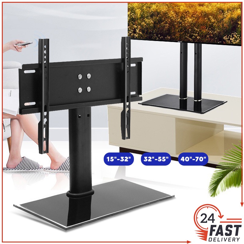 【SG Stock 】Universal Table TV Stand for 26"-70" LCD LED Screen Height ...