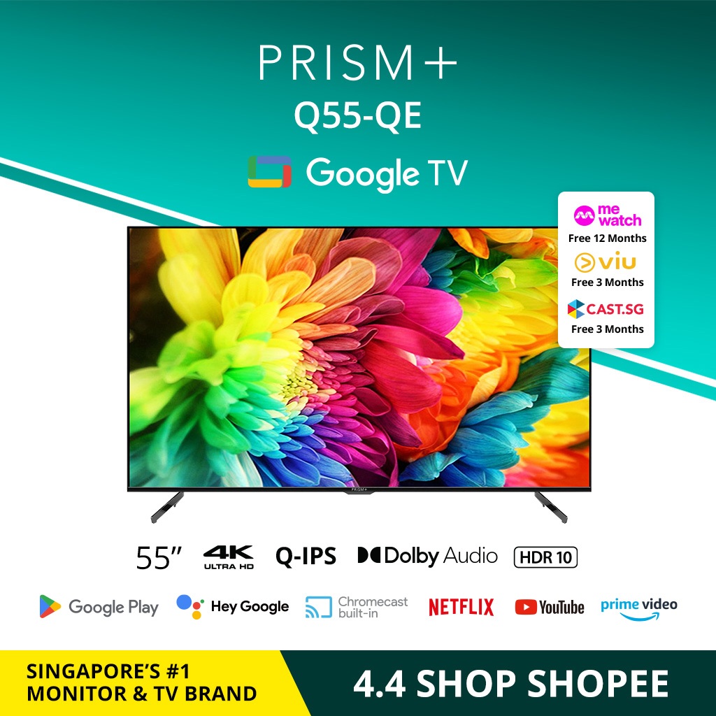 PRISM+ Q55 Quantum Edition | 4K Google TV | 55 inch | Quantum Colors ...