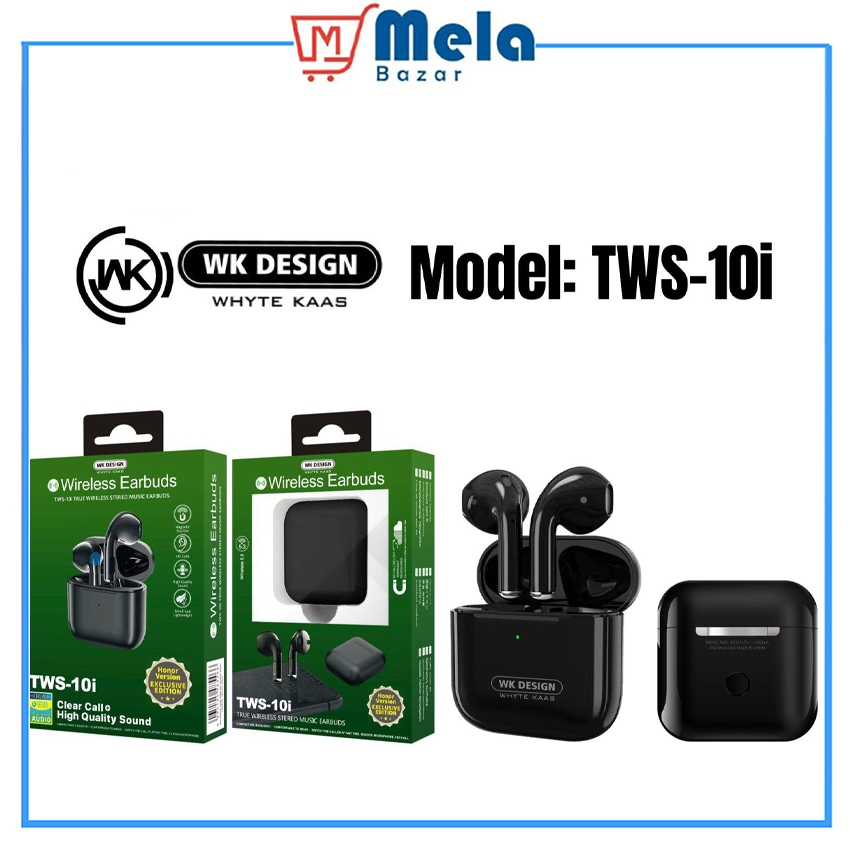 WK DESIGN TWS-10i True Wireless Stereo Earbuds (With Charging Case ...