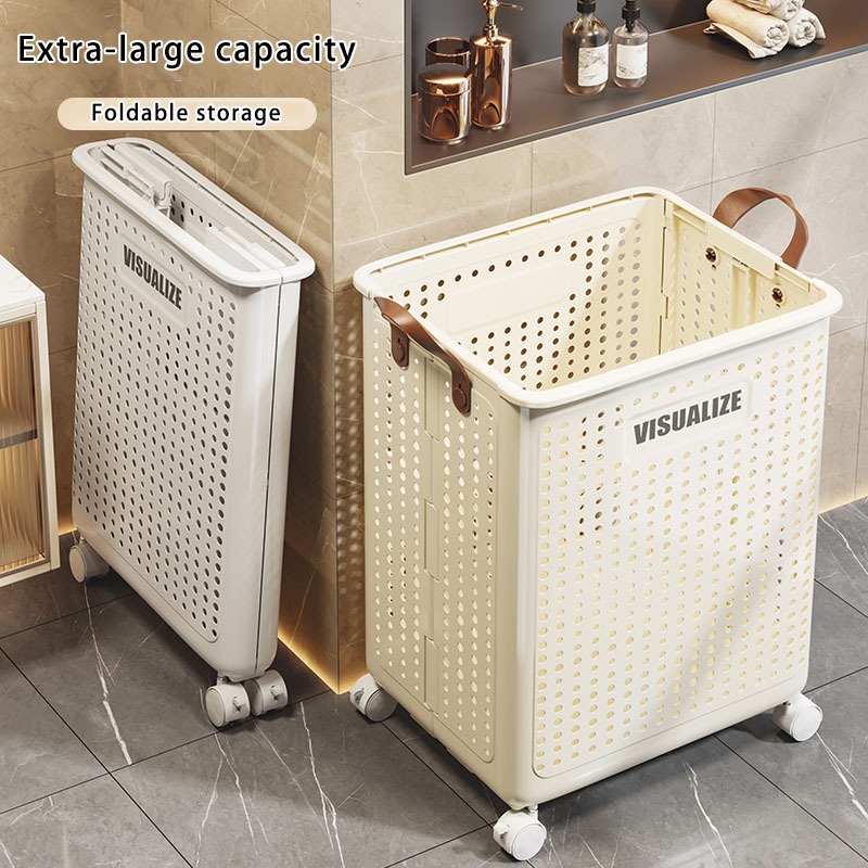 【READY STOCK】Foldable laundry basket|large capacity storage basket ...