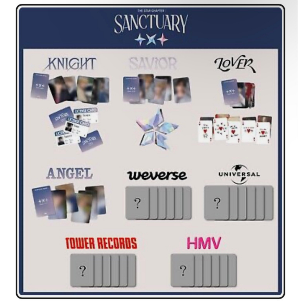 TXT THE STAR CHAPTER:SANCTUARY ALBUM POB OFFICIAL PHOTO CARD / SOOBIN ...
