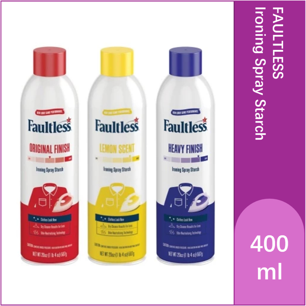 Faultless Premium Ironing Spray Starch, 567g / Charm Spray Starch Easy ...