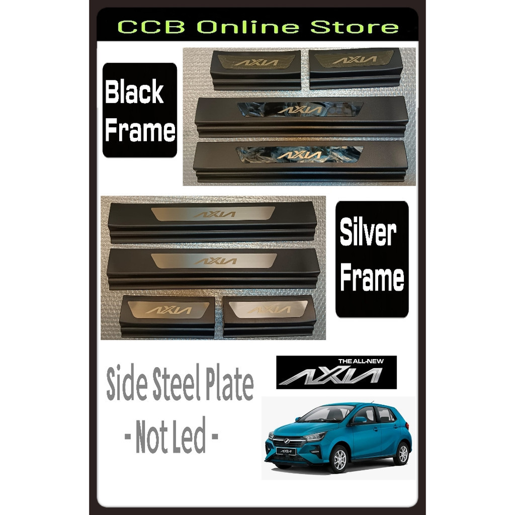 Steel Plate/Door Side Step for Perodua Axia 2023 Above Silver Frame ...