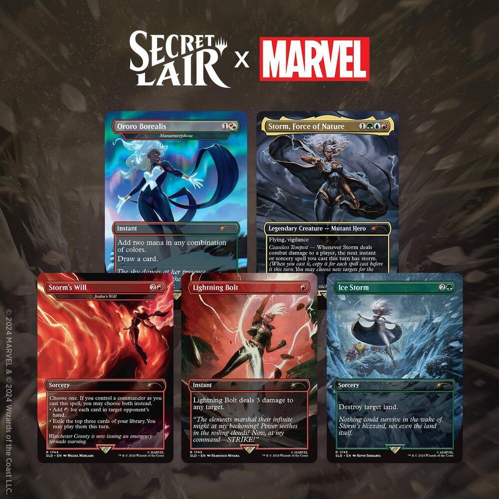 Magic the Gathering MTG Secret Lair x Marvel's Storm (Non-Foil Edition ...