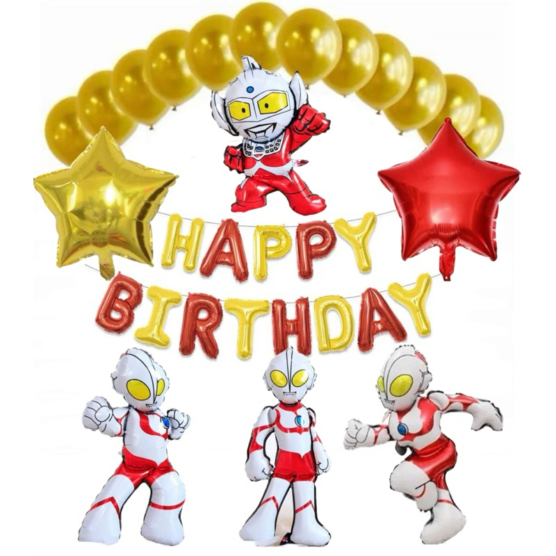 [Ready Stock] Japanese science fiction Ultraman Themed Happy Birthday ...