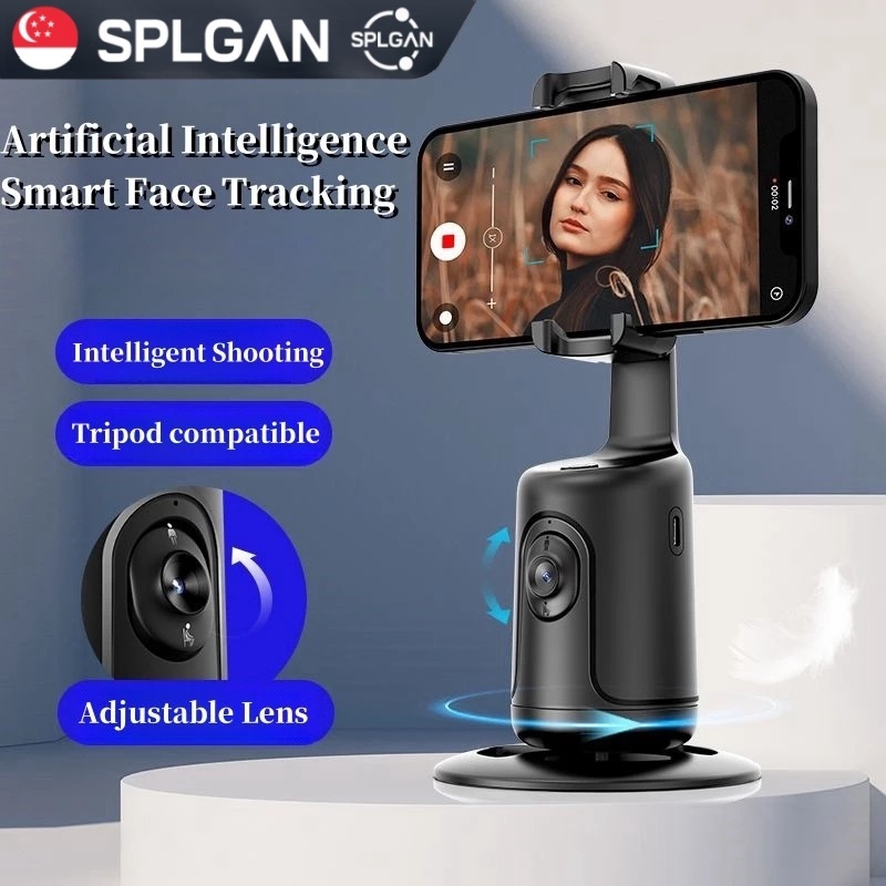 【SPLGAN】360° Auto Tracking Smart Shooting Head Camera Stabilizer Phone ...