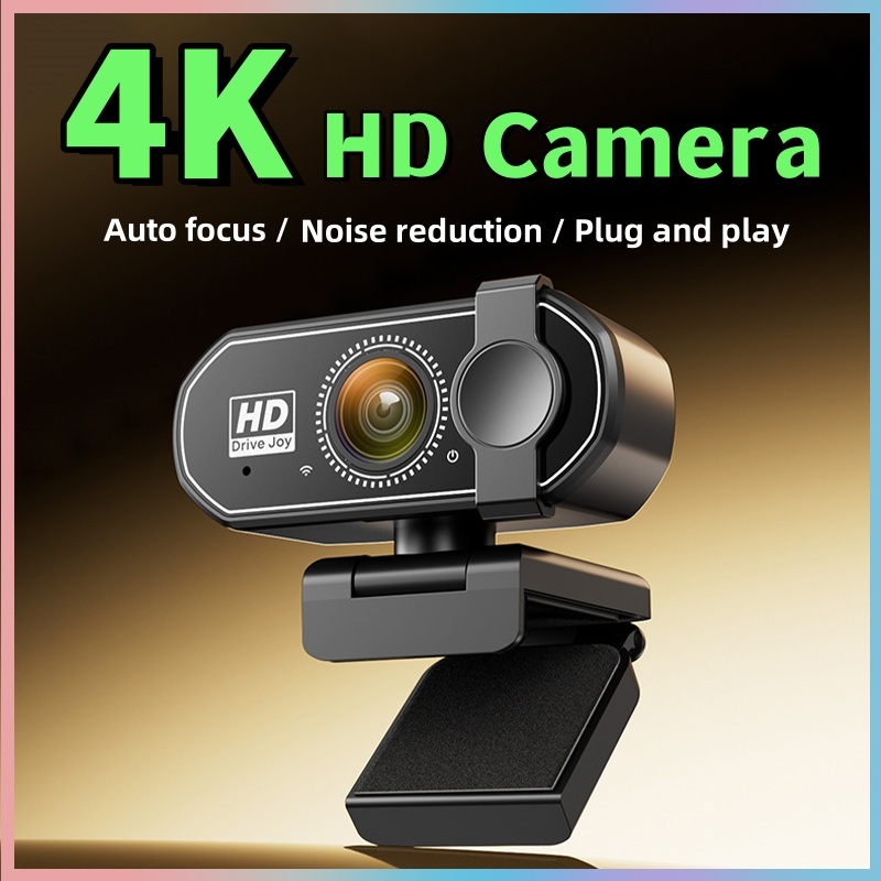 [SG Stock] 4K Full HD Webcam Auto Focus with Microphone 360 Degree ...