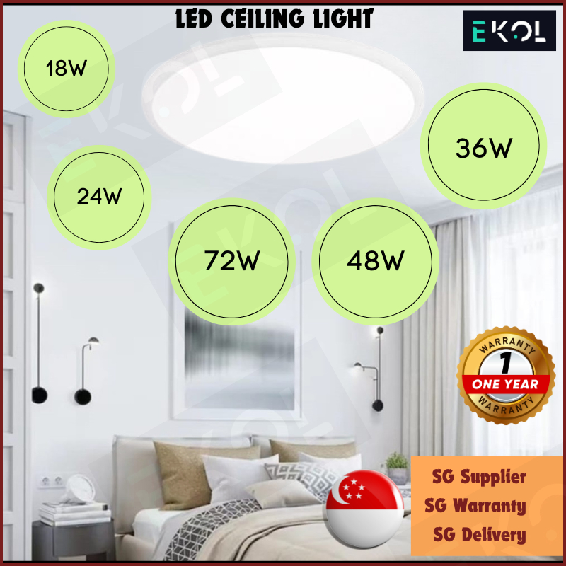 LED Ceiling Light * 18W * 24W * 36W * 48W * 72W Daylight White/6500k ...