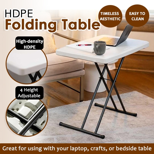 🇸🇬 HDPE Folding Table - Heavy Duty / Adjustable Folding Laptop Table ...