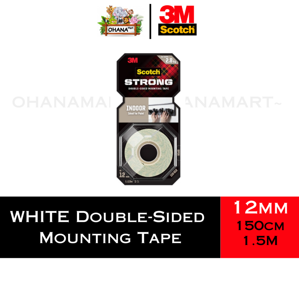 3M Scotch® 110 Indoor Permanent Double-Sided Foam Mounting Tape 110 ...