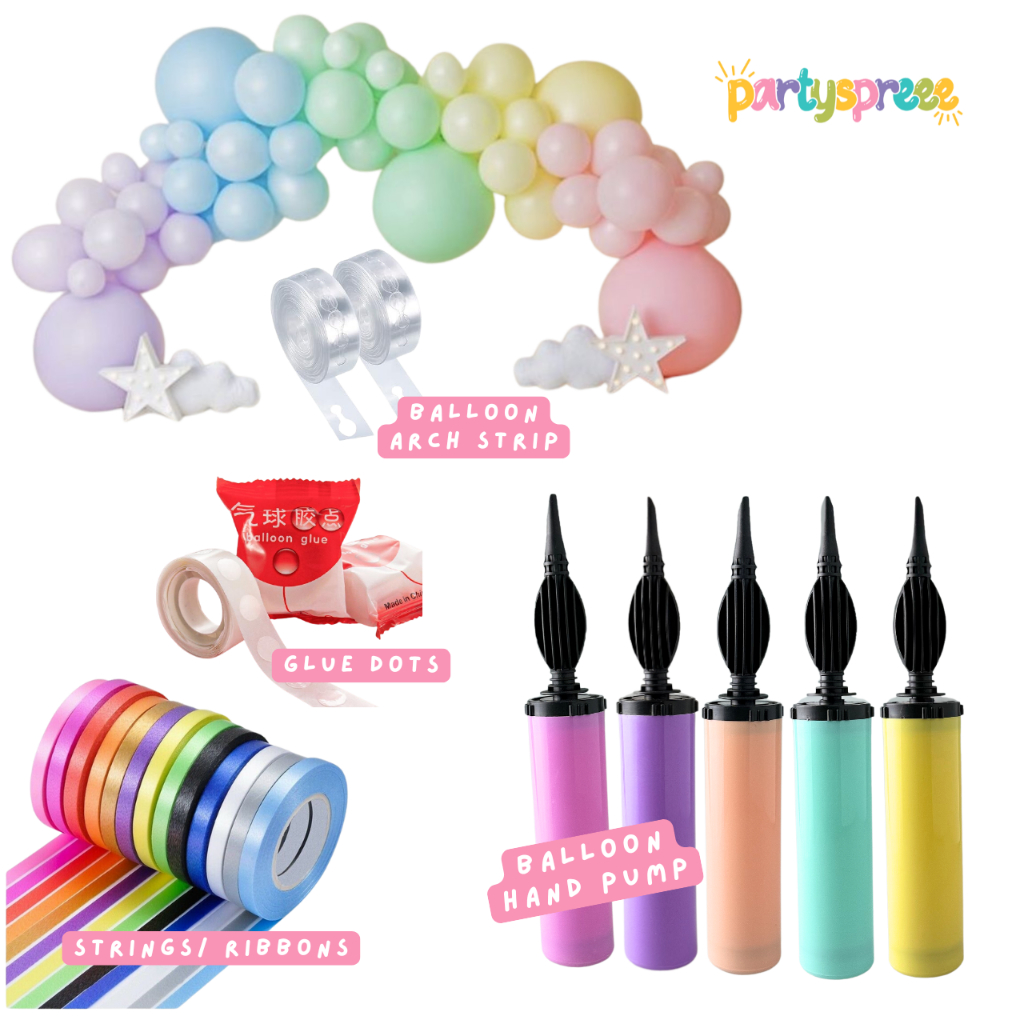 Balloon Hand Pump & Party Needs (Glue Dots / Balloon Arch Strips ...