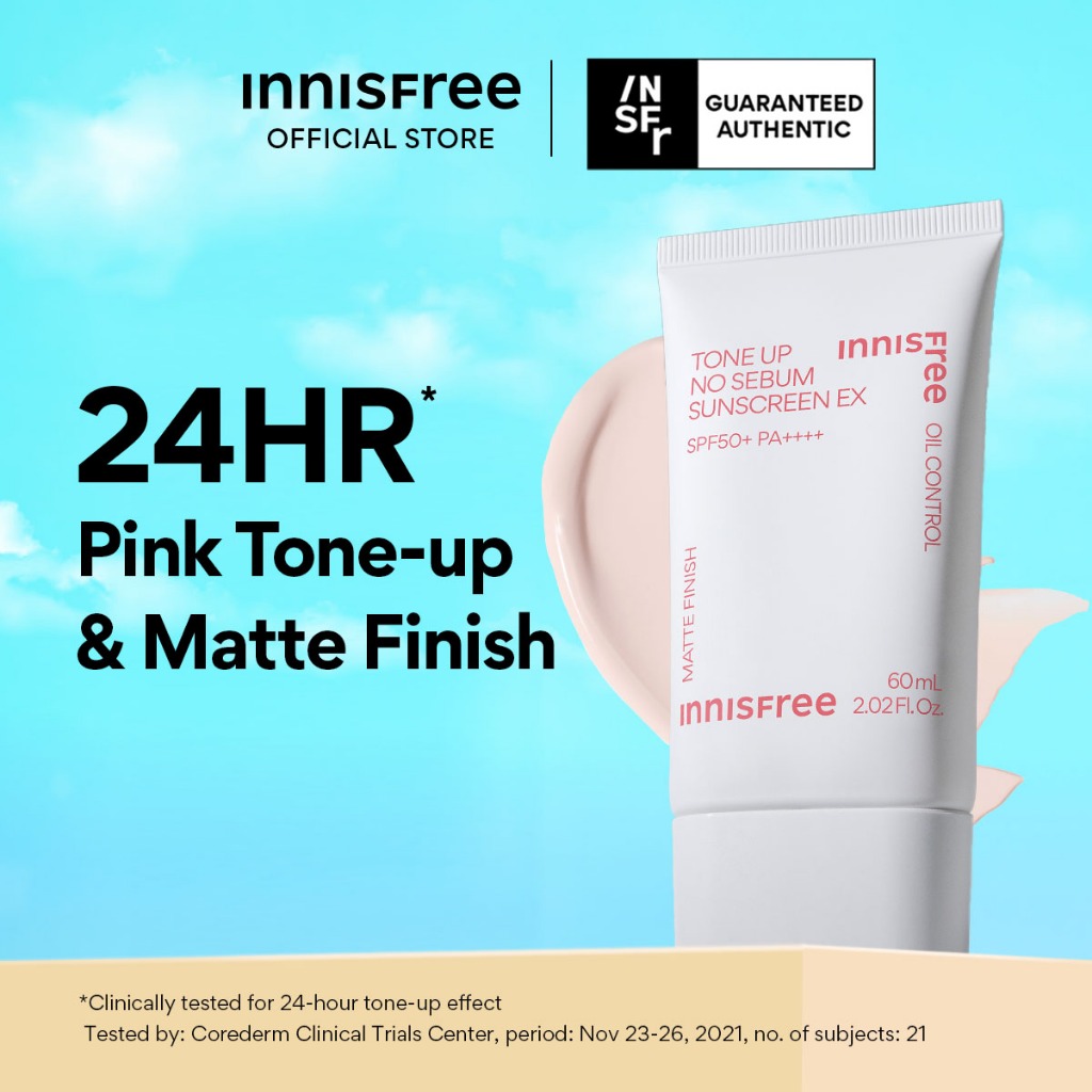 [INNISFREE Official] Tone Up No Sebum Sunscreen 60ml - Inorganic UV ...