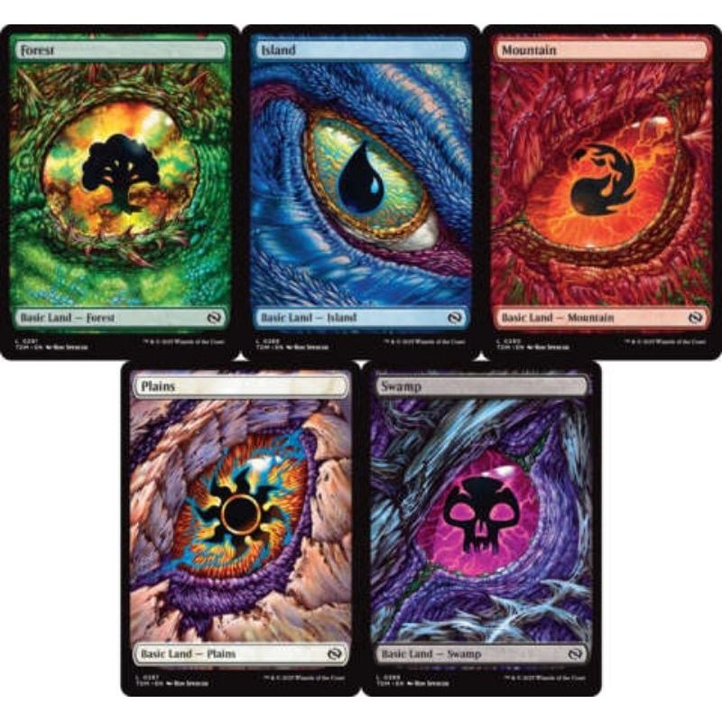 MTG Tarkir : Dragonstorm - Full Art Basic Lands (Dragon's Eye) | Shopee ...