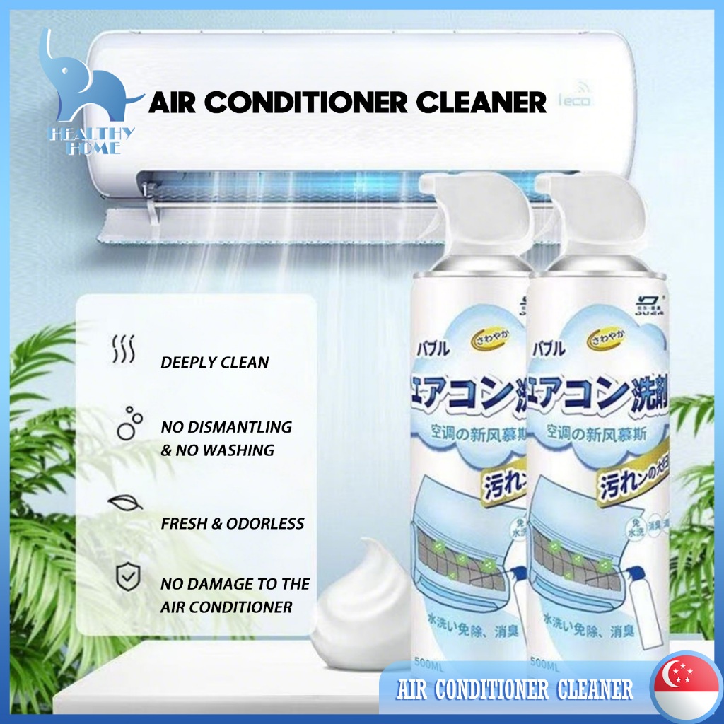 💕SG Stock💕AC Cleaner Spray Air Conditioner Cleaning Foam Air Freshener ...