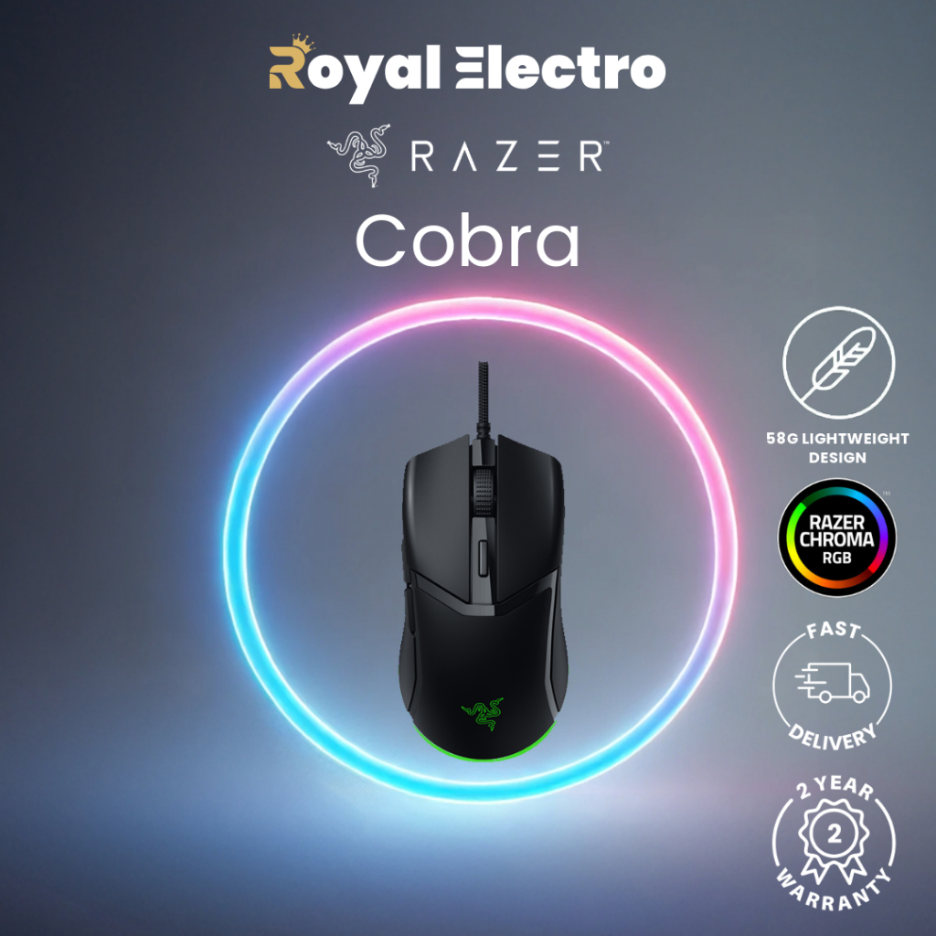 Razer Cobra - Lightweight Wired Gaming Mouse with Razer Chroma™ RGB ...