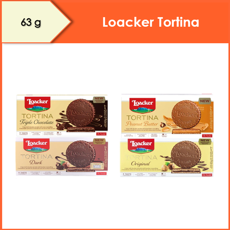 [Lowest Price] Loacker Tortina Peanut Butter/ Dark/ Original/ Triple ...